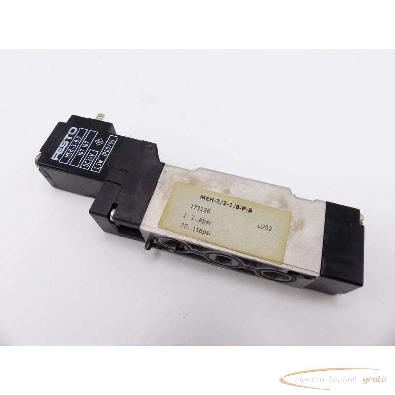 FESTO Festo MEH 3 2 1 8 P B 173126 Magnetventil P0143768 FESTO Festo MEH 3 2 1 8 P B 173126 Magnetventil P0143768