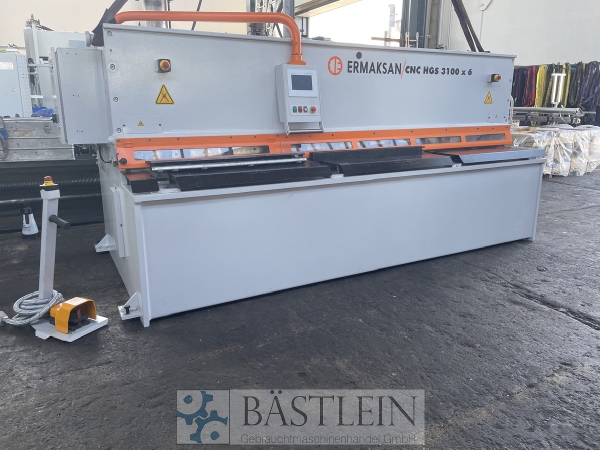 Hydraulic guillotine shear ERMAK CNC HGS 3100x6 used buy P0195623