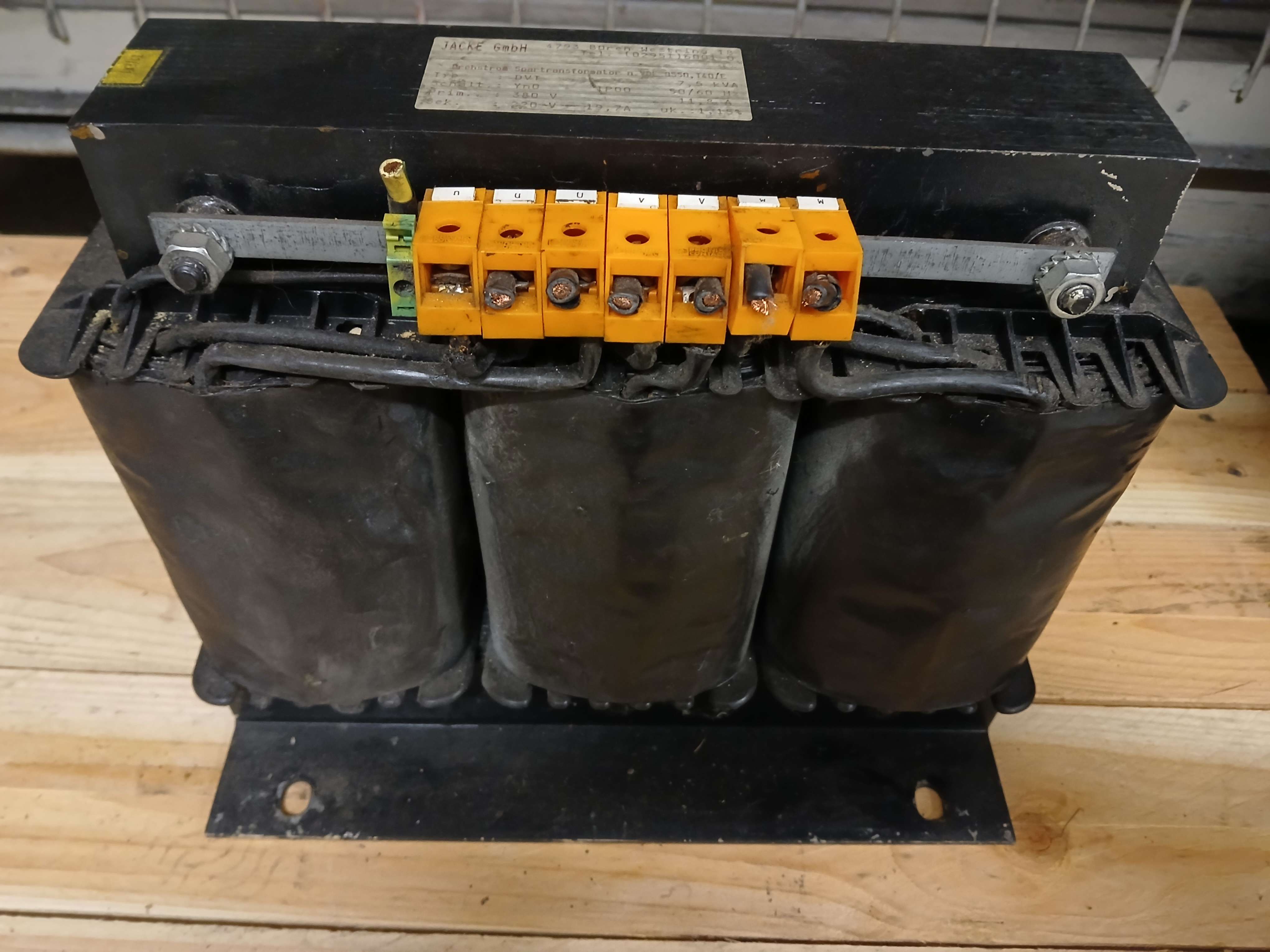 Jacke Drehstrom-Spartrafo DVT 3 x 380-400V - 3 x 220-230V 7,5 kVA für ...